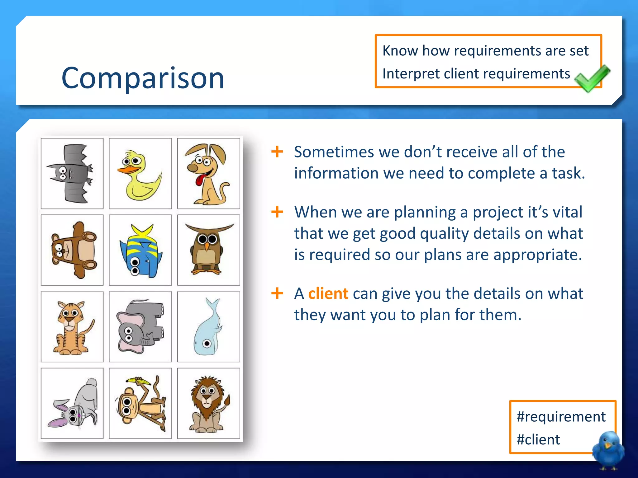 LO2 - Lesson 1 - Client Requirements | PPTX