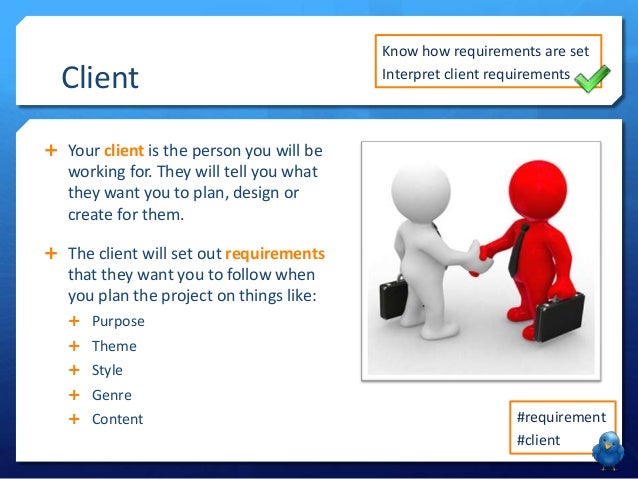 LO2 - Lesson 1 - Client Requirements