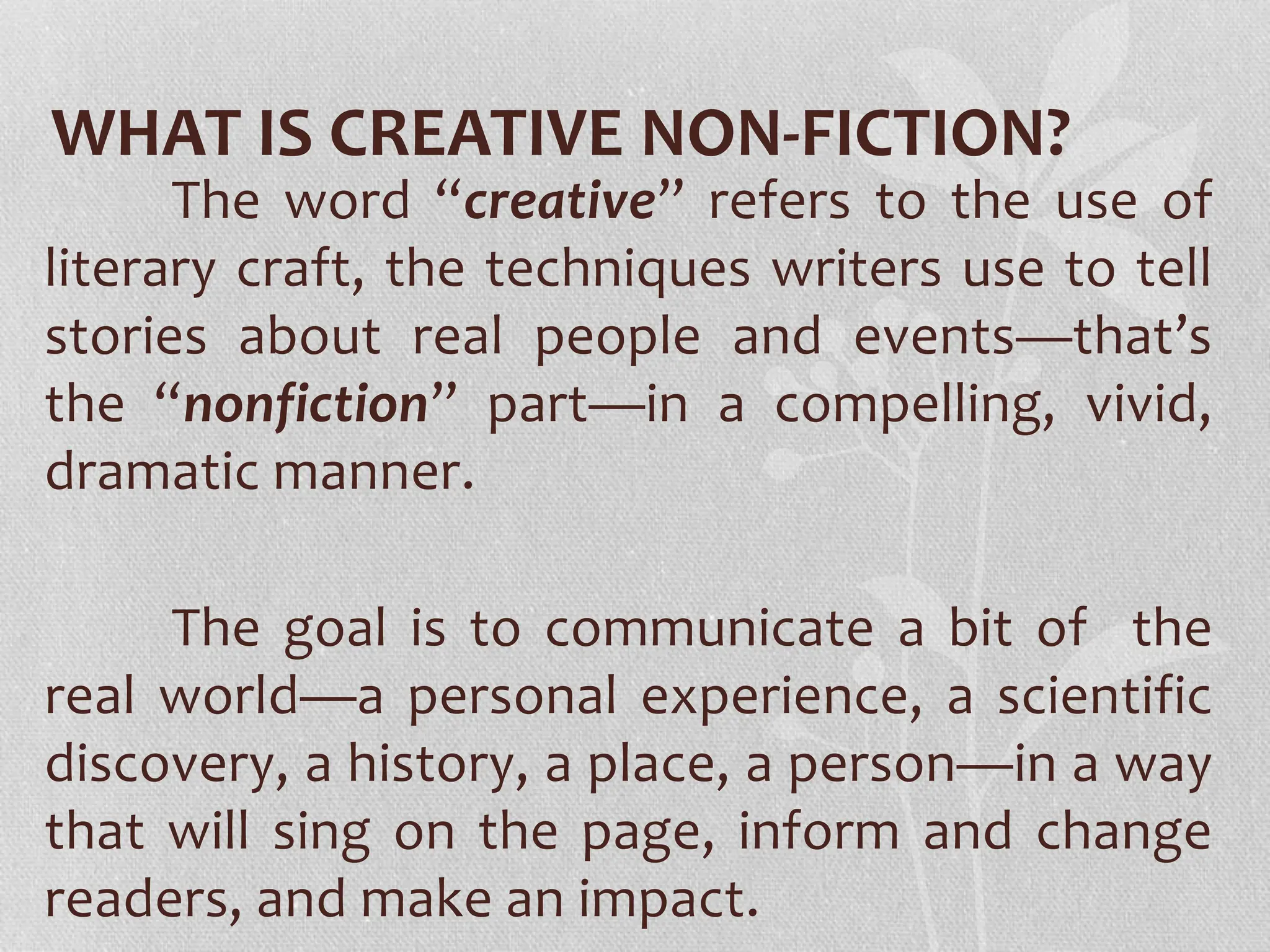Lesson 1 - Creative Non-fiction Lecture.pptx