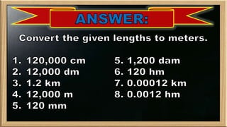 Converting units of length | PPT