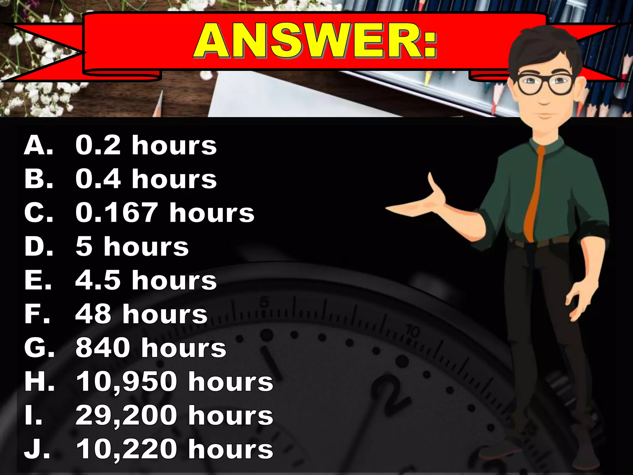 Converting units of time | PPTX