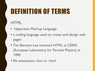 HTML Fundamentals | PPTX