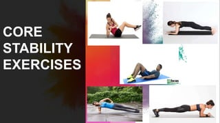 P.E. 2 - core muscle group- core stability exercises | PPTX