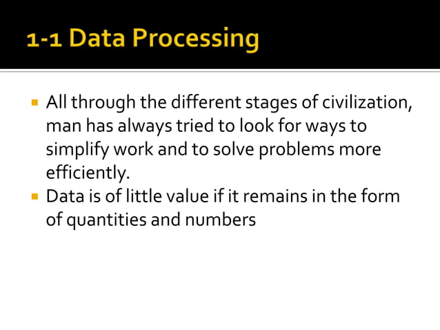 Lesson 1 data processing | PPTX | Databases | Computer Software and Applications