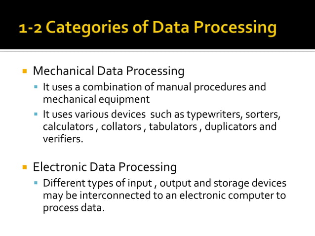 Lesson 1 data processing | PPTX | Databases | Computer Software and Applications