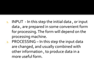 Lesson 1 data processing | PPTX