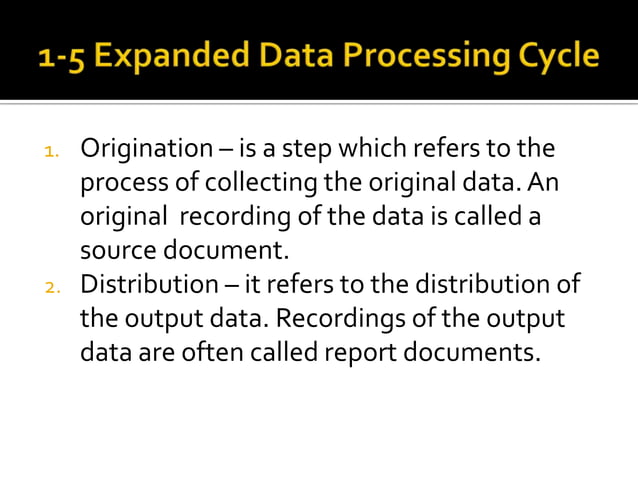 Lesson 1 data processing | PPTX | Databases | Computer Software and Applications