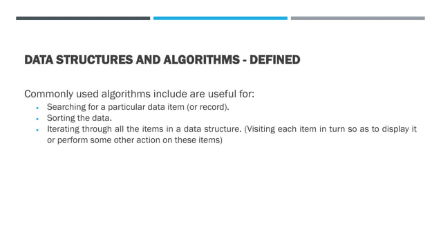 Lesson 1 - Data Structures and Algorithms Overview.pdf | Databases ...