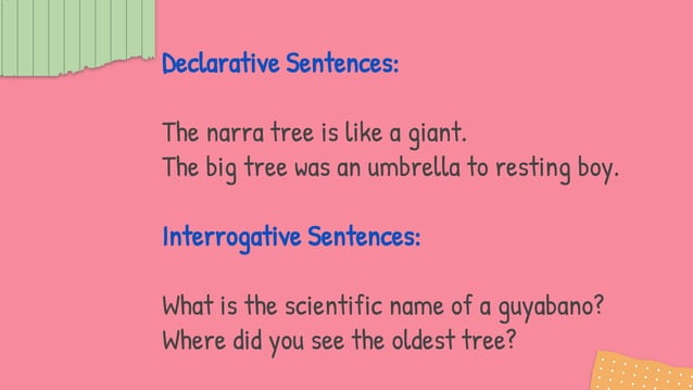 Lesson 1 declarative & interrogative | PPTX