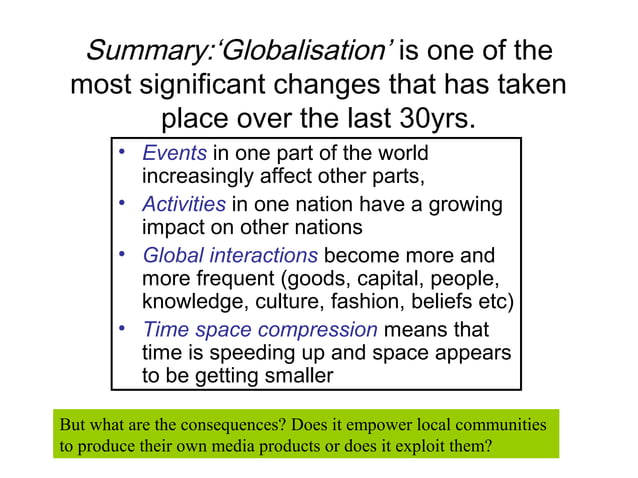 Lesson 1 defining globalisation. | PPT
