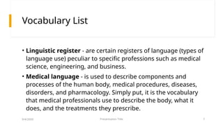 Lesson 1 - Differentiate Language Used in Academic Texts.pptx