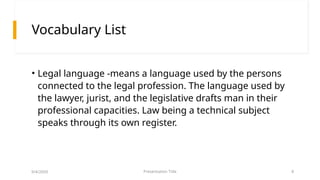 Lesson 1 - Differentiate Language Used in Academic Texts.pptx