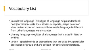 Lesson 1 - Differentiate Language Used in Academic Texts.pptx