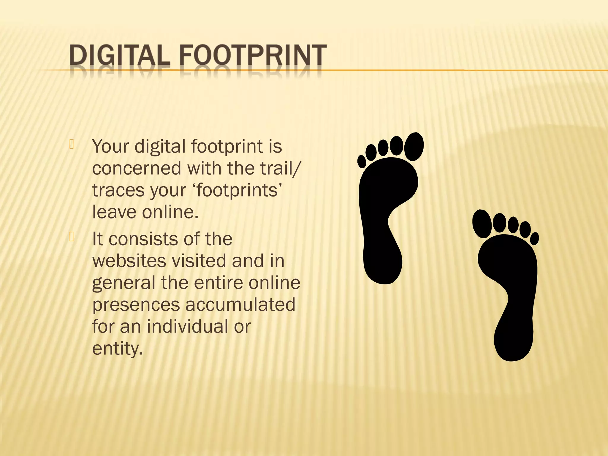 Lesson 1 digital identity & footprint | PPT