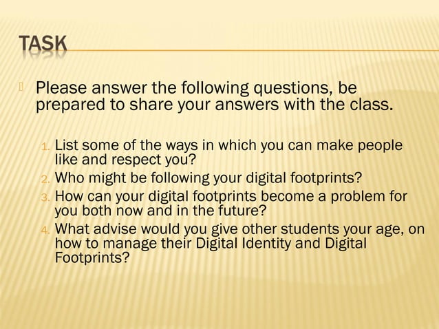 Lesson 1 digital identity & footprint | PPT