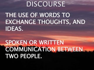 Lesson1 discourse | PPT