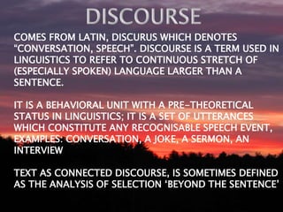 Lesson1 discourse | PPT