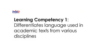 LESSON 1-English for Academic Program Purposes | PPT