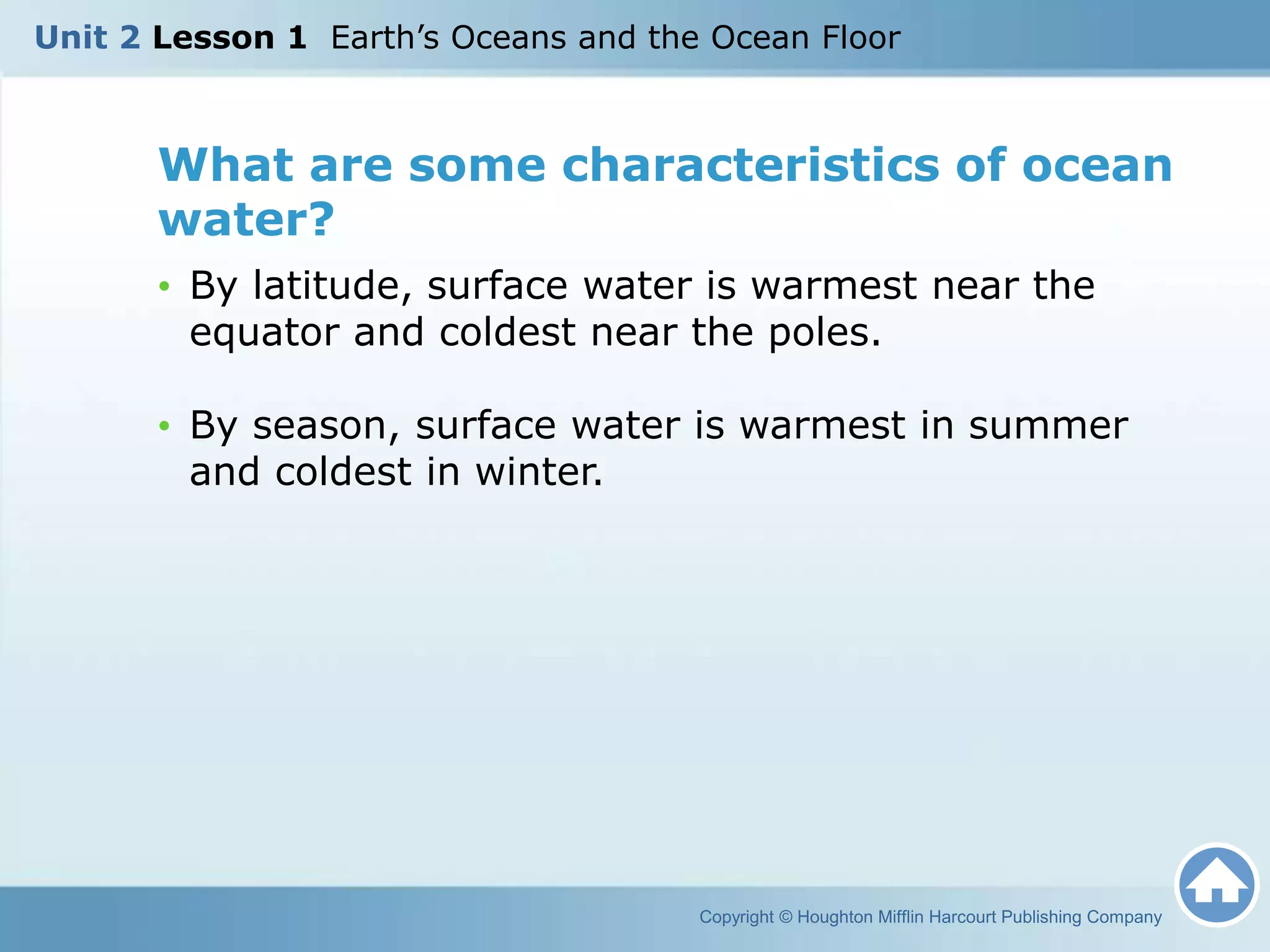 Lesson 1 earths oceans and the ocean floor | PPTX