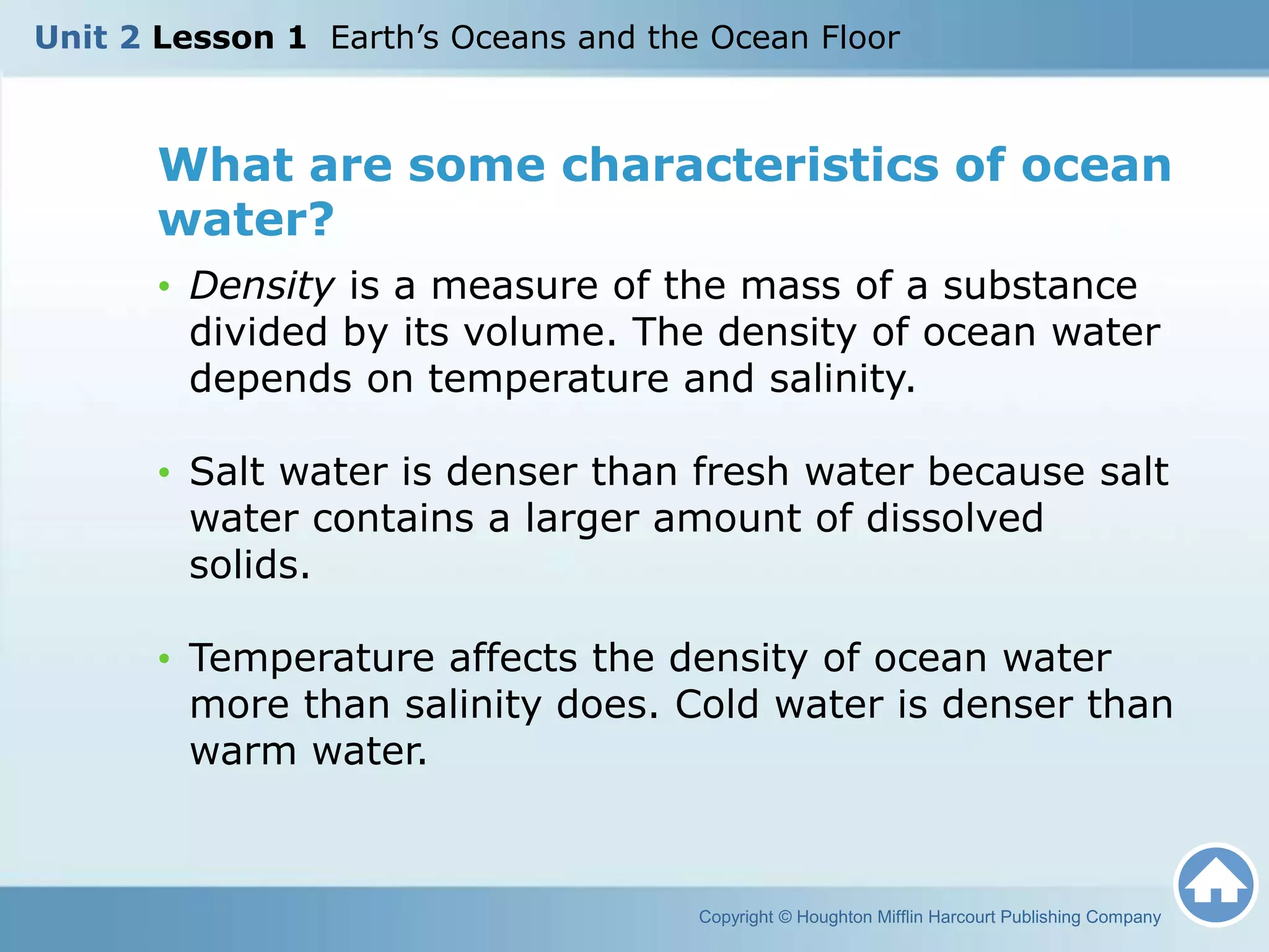 Lesson 1 earths oceans and the ocean floor | PPTX