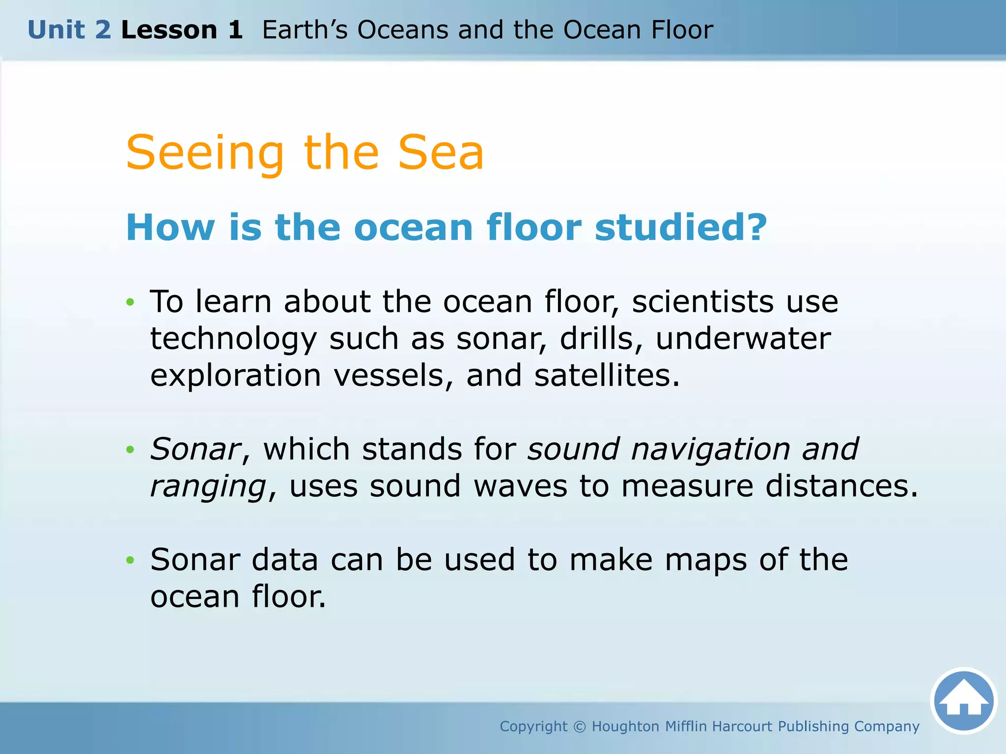 Lesson 1 earths oceans and the ocean floor | PPTX