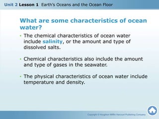 Lesson 1 earths oceans and the ocean floor | PPTX