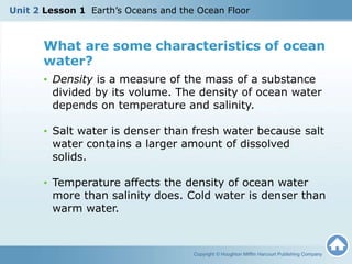Lesson 1 earths oceans and the ocean floor | PPTX