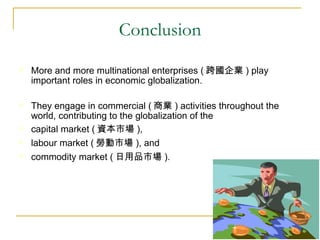Lesson 1 - Economic Globalization (2A) | PPT