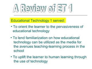 Lesson 1 edtech2 intro | PPT