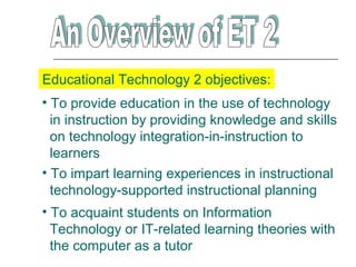 Lesson 1 edtech2 intro | PPT