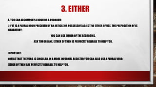 Lesson 1 either, neither, or,too, both | PDF