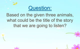 Lesson 1 elements of a fable | PPTX