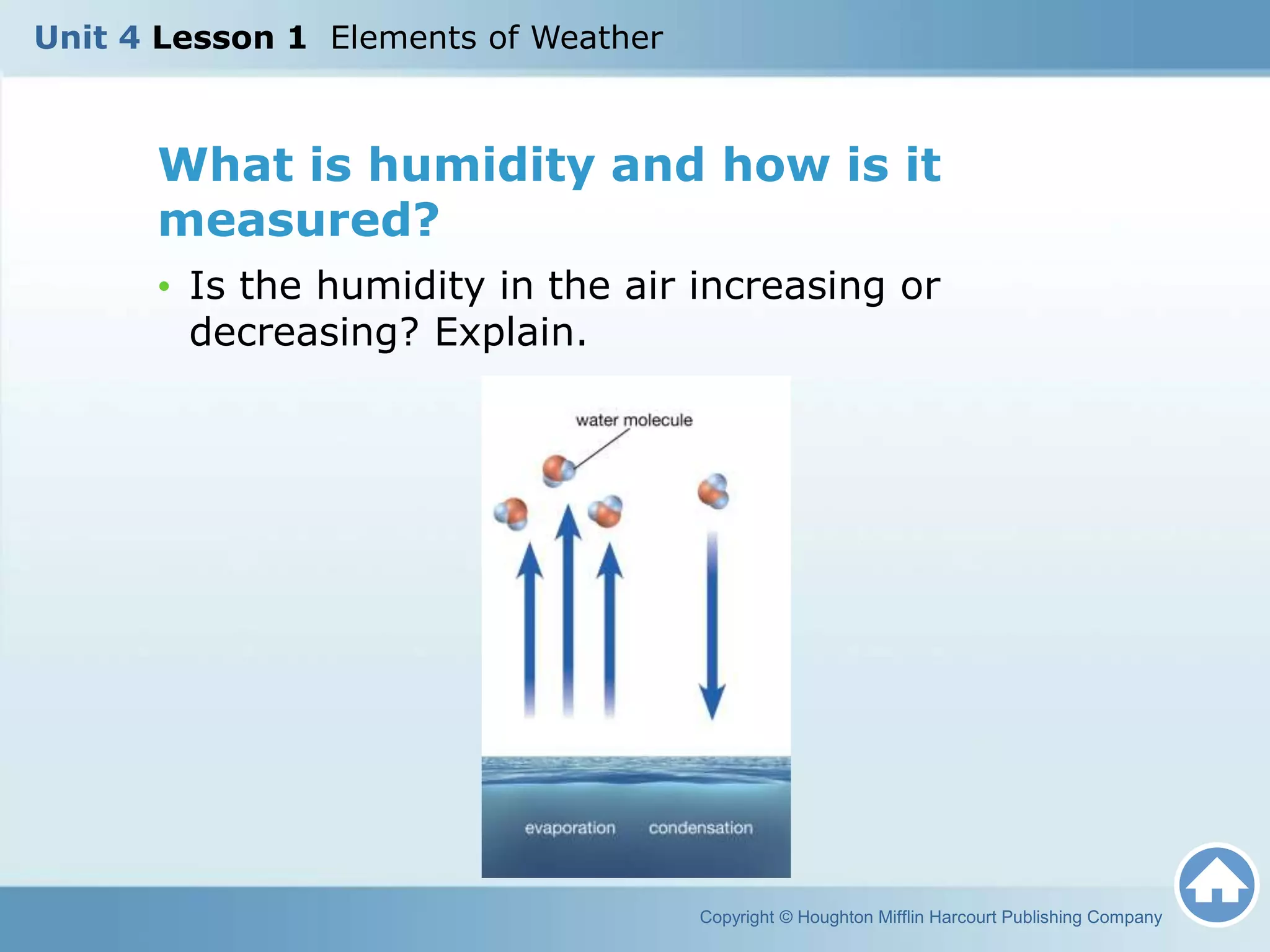 Lesson 1 elements of weather | PPTX