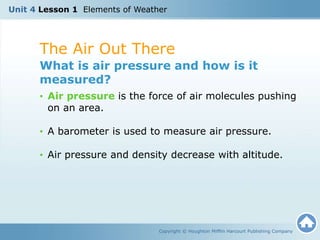 Lesson 1 elements of weather | PPTX