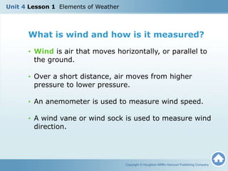 Lesson 1 elements of weather | PPTX