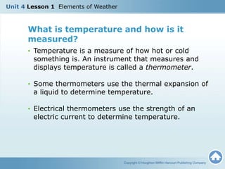 Lesson 1 elements of weather | PPTX