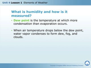 Lesson 1 elements of weather | PPTX