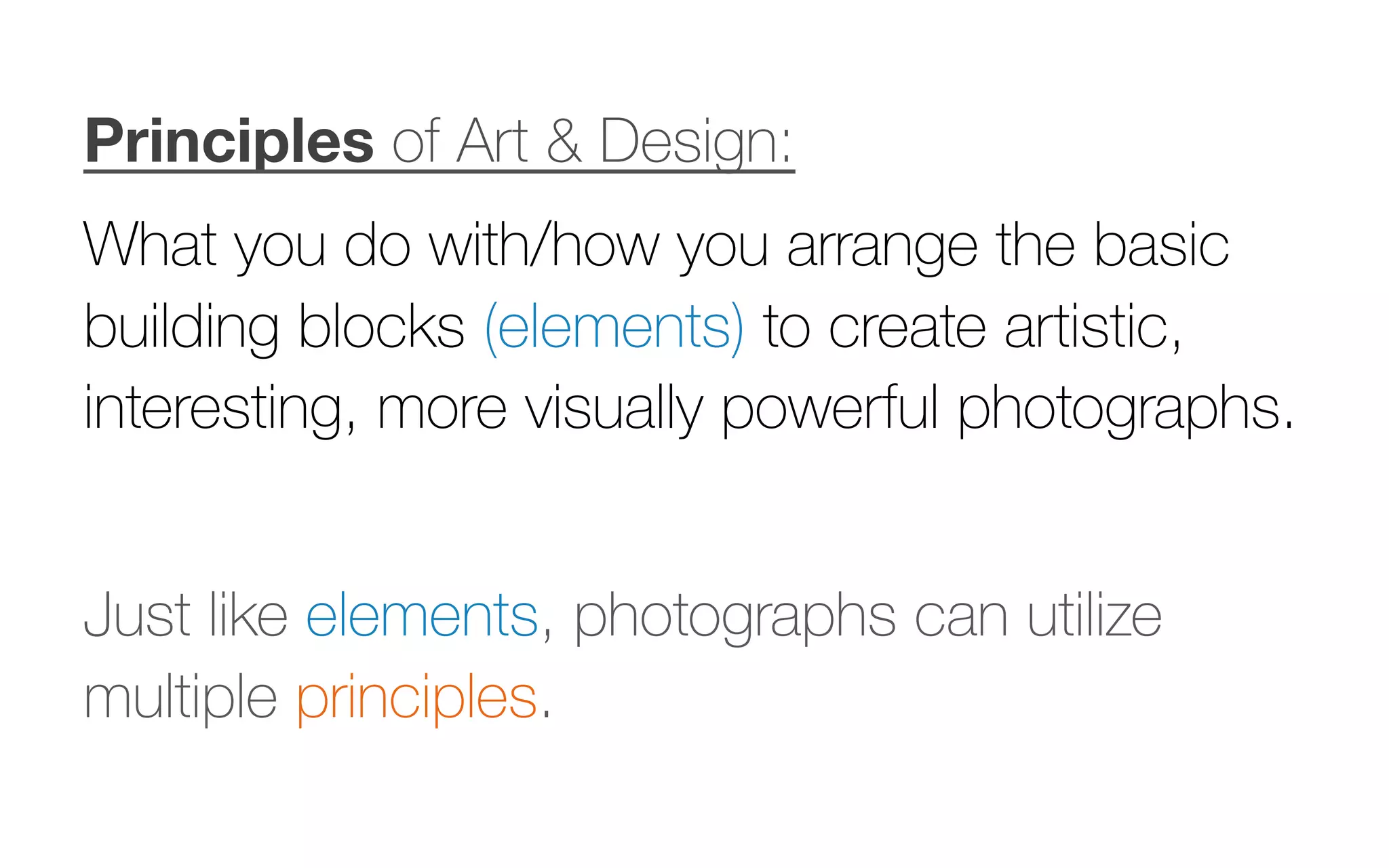 Lesson 1 • Elements & Principles of Design and Art | PDF | Photography ...