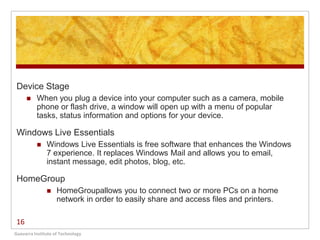 Lesson 1 Exploring Windows 7 | PPTX | Operating Systems | Computer ...