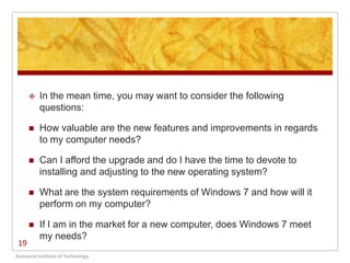 Lesson 1 Exploring Windows 7 | PPTX | Operating Systems | Computer ...