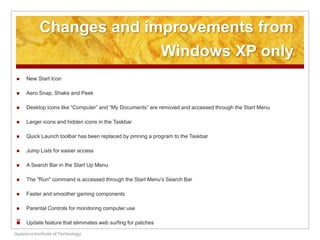 Lesson 1 Exploring Windows 7 | PPTX | Operating Systems | Computer ...