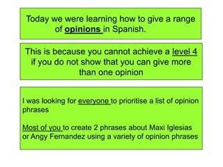 Lesson 1. expressing a range of opinions | PPTX