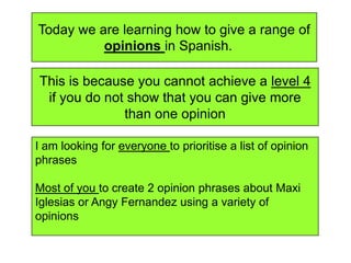 Lesson 1. expressing a range of opinions | PPTX