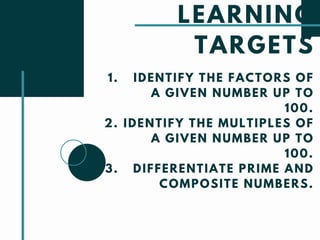 Lesson 1 factors, multiples, prime and composite | PDF
