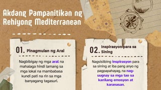 Mga Akdang Pampanitikan ng Rehiyong Mediterranean | PDF