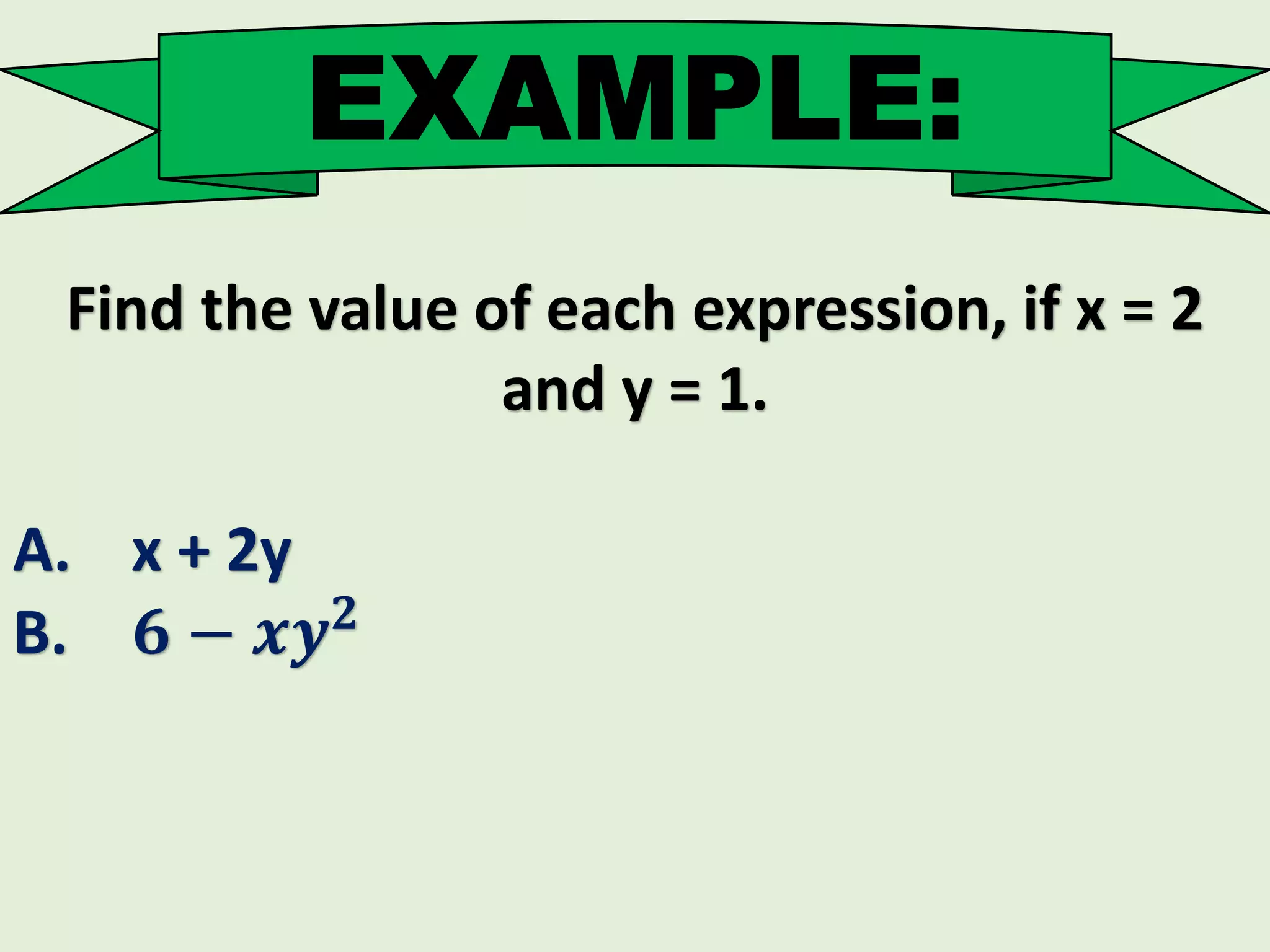 Forming algebraic expressions | PPTX