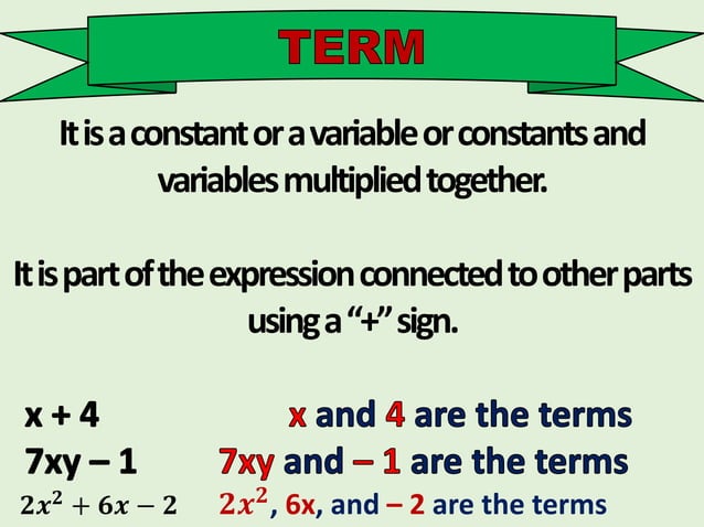 Forming algebraic expressions | PPTX