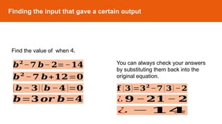 Function Notation- How to Evaluate functions | PPTX