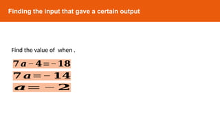 Function Notation- How to Evaluate functions | PPT