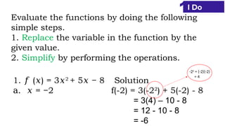 Lesson 1 - Representations and Evaluation of Functions.pptx